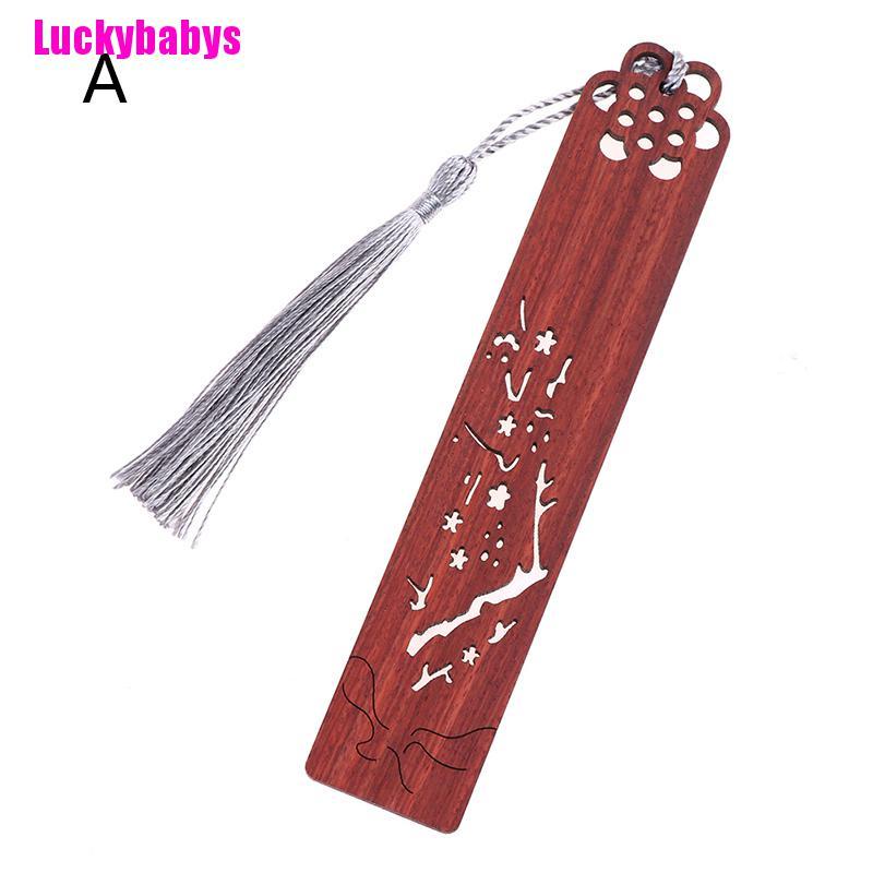[Luckybabys] Carving Wooden Bookmark Classical Handmade Wood Bookmark ...