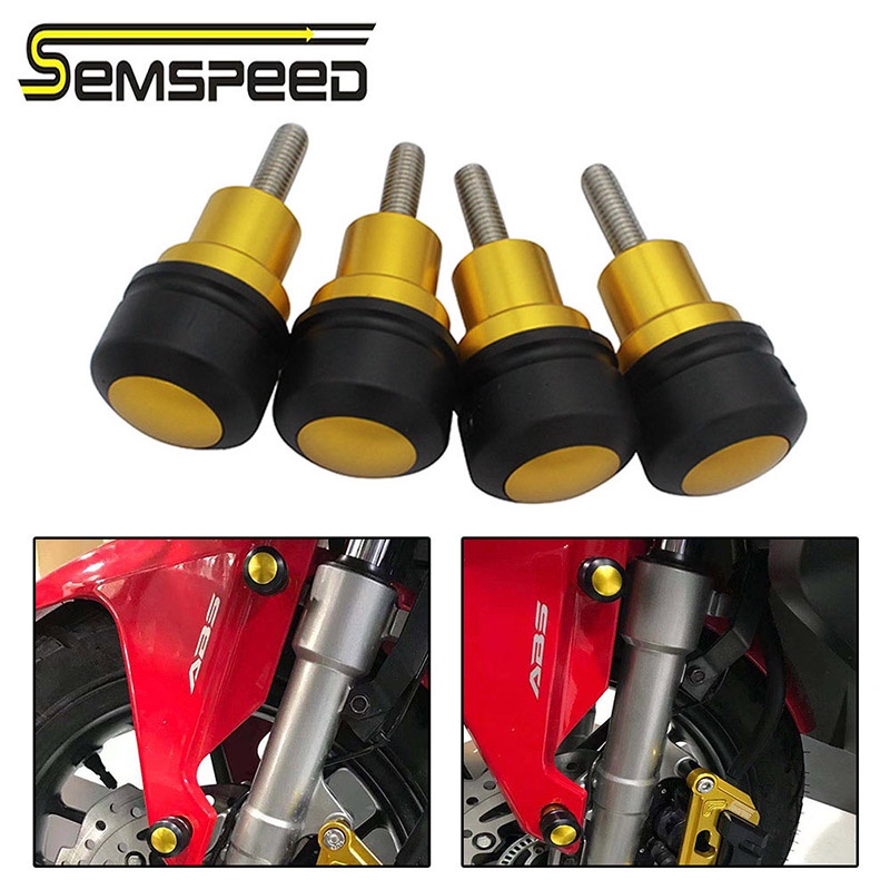 SEMSPEED Motorcycle 6mm M6 Front Fork Fender Slider Screws Bolts Decor ...