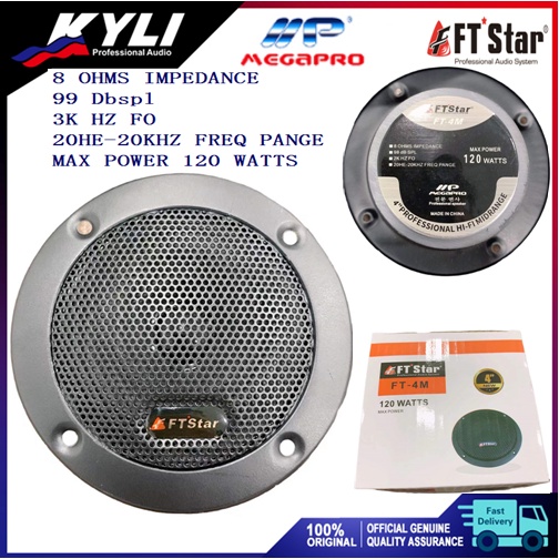 Megapro/FT Star Speaker Tweeter 4”Professional FT-4M with Free ...