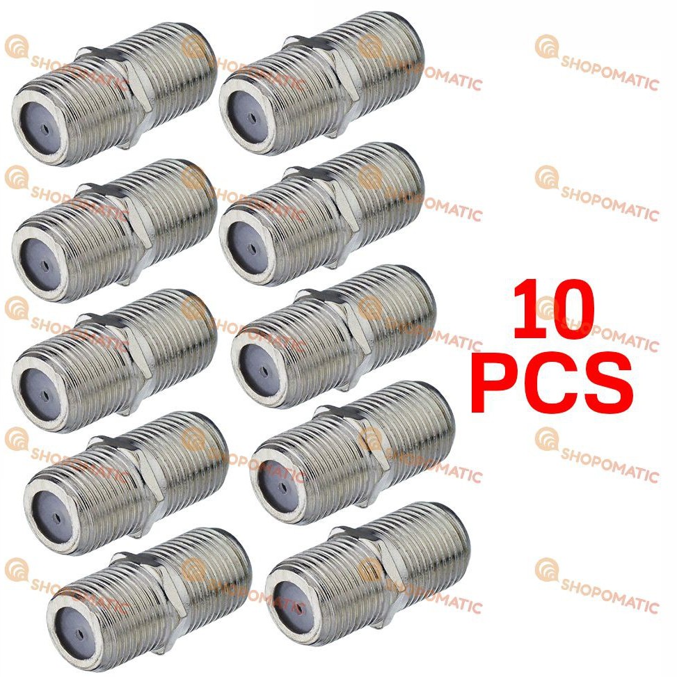 🟧 10PCS F-Type Coupler Adapter Connector 🟧 | Shopee Philippines
