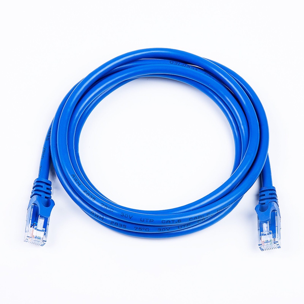 Allan Cat6 Ethernet 5m UTP Lan Cable Indoor Blue Cable | Shopee Philippines