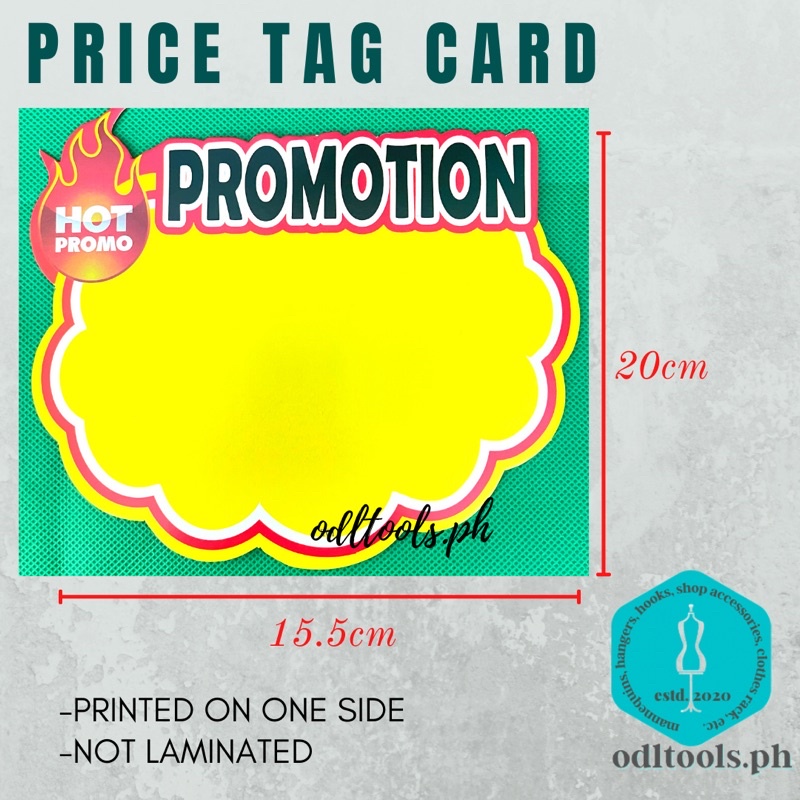 POP Price Tag Card & Clip for Promotional Offer | Shopee Philippines