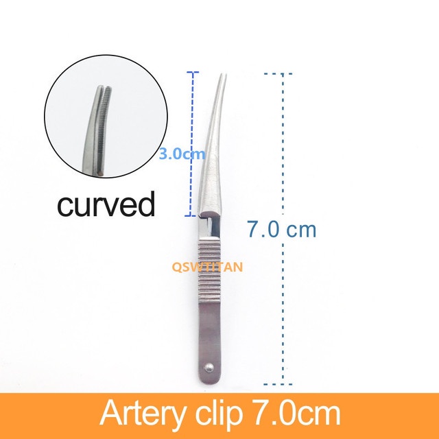 Arterial hemostas Arterial vascular clamping clipper Temporary blocking ...