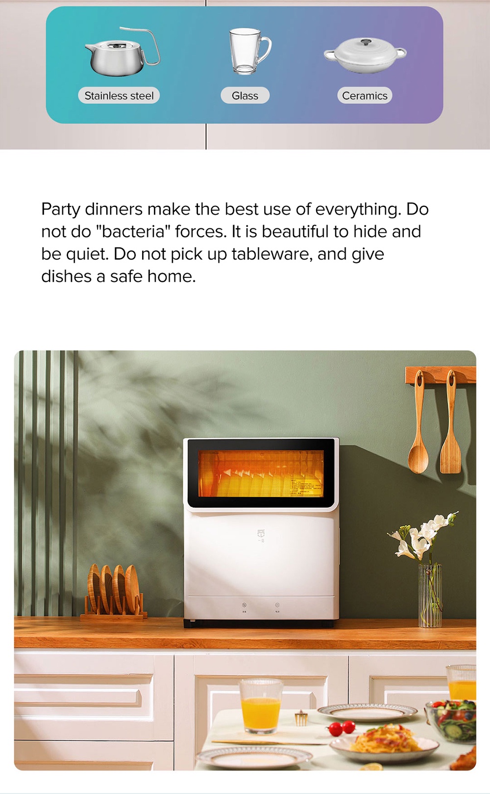 Yimi Disinfection Cabinet 50L High Temperature Disinfection Cupboard ...