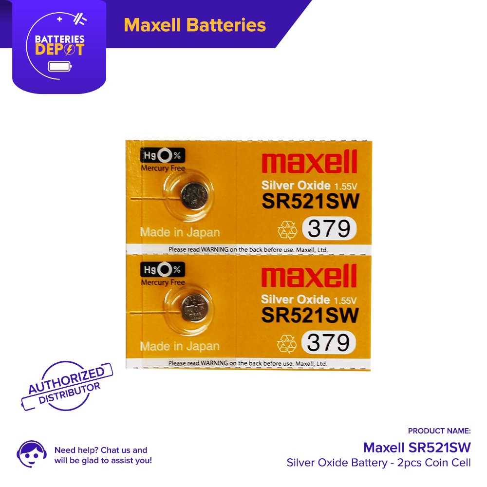 Maxell SR521SW Silver Oxide Battery (sold by piece) | Shopee Philippines