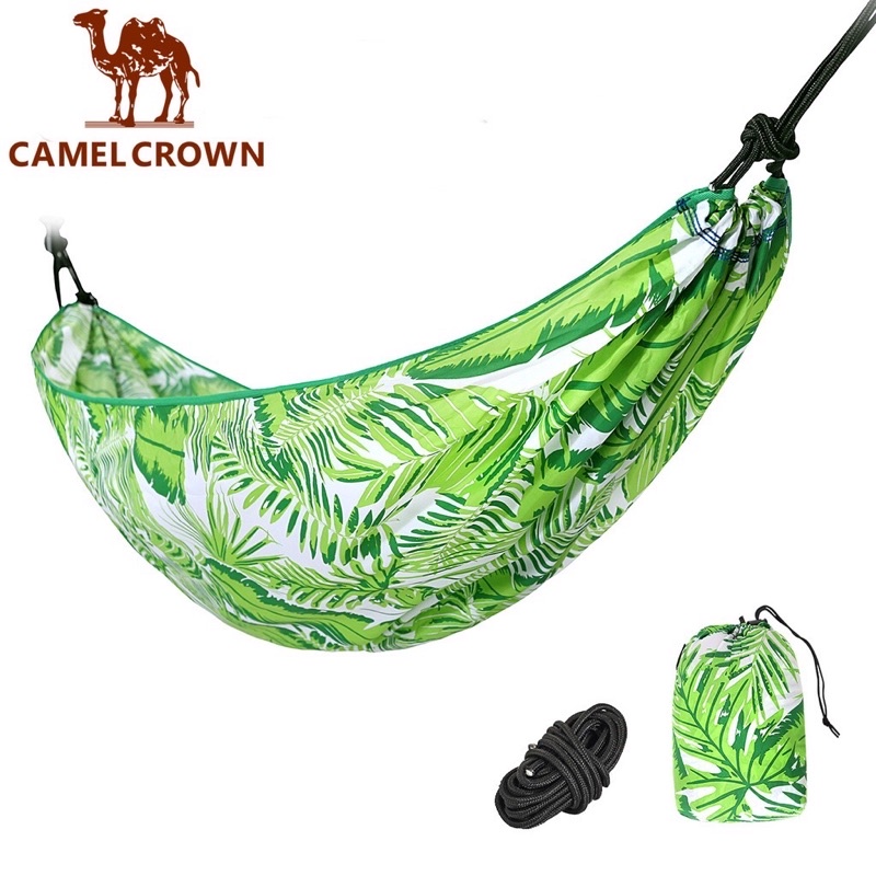 CAMEL CROWN Hammock Printed Anti-Rolling For Camping Beach Outdoor ...