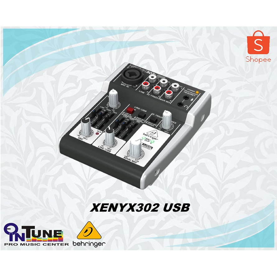 BODEGA SALE Behringer XENYX 302USB Premium 5-Input Mixer with XENYX Mic ...