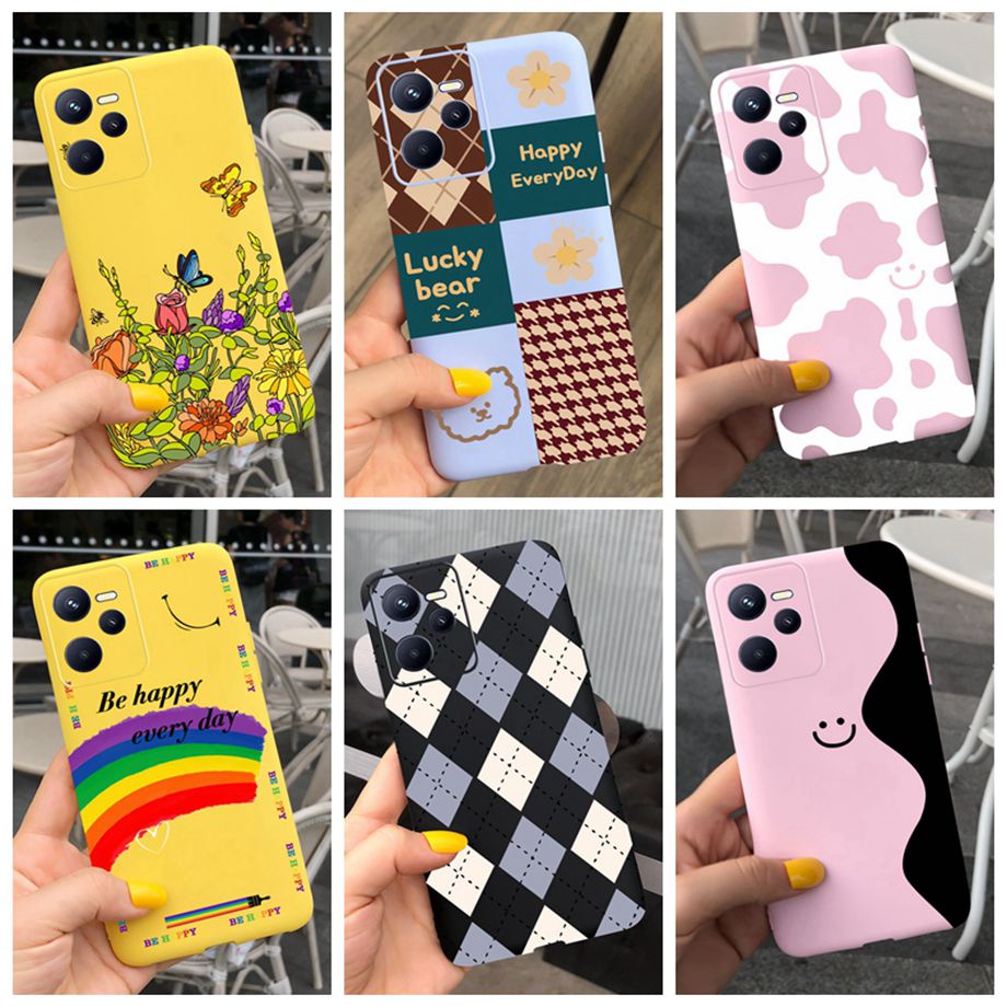 Realme C33 C35 2022 Case New Design Soft Jelly Silicone Back Cover ...
