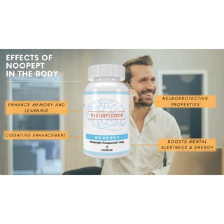 Noopept 10-30mg (30 capsules, 30 servings) Nootropic Brain Focus Memory ...