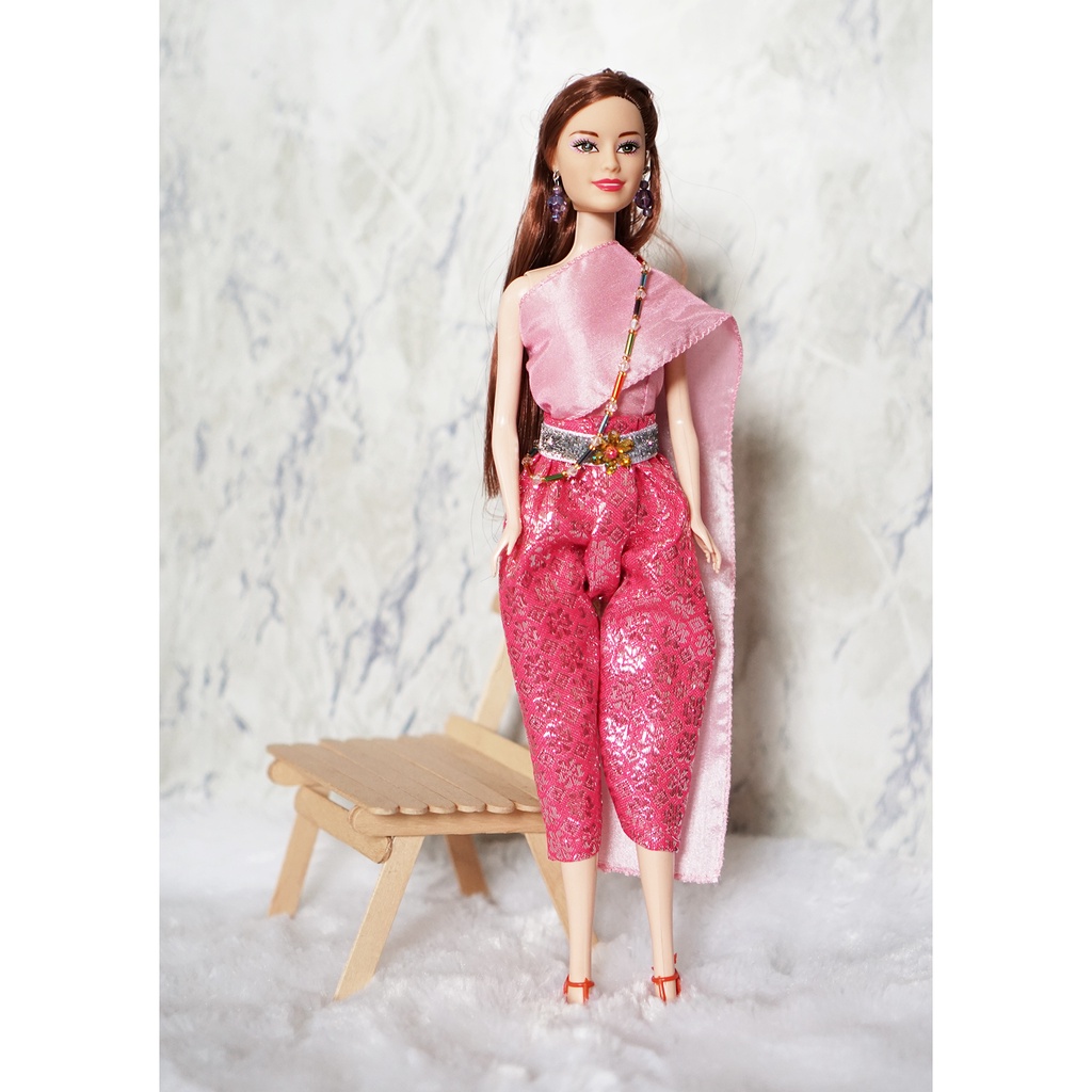 BARBIE Dress Thai BARBIE: Sabi Pink Not Including Doll Body | Shopee ...