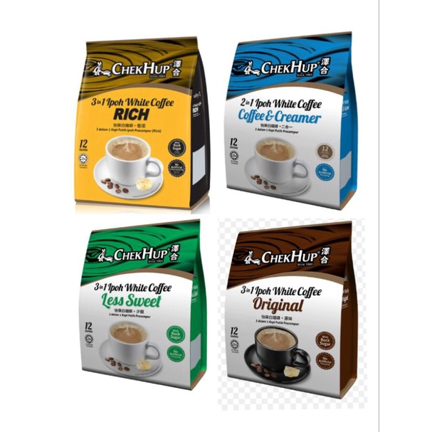 (COFFEE) Chek Hup 3in1 Ipoh White Coffee (Rich/Original/Less Sweet ...
