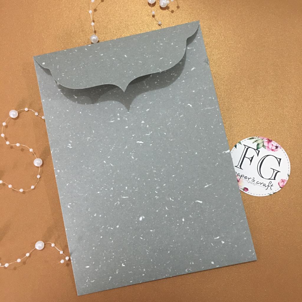 Thick A5 Imported Rustic Gray Paper Envelope by fgpaper | Shopee ...