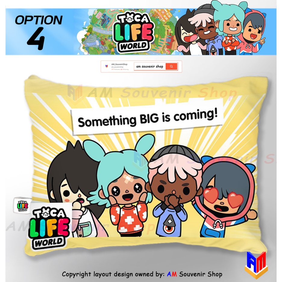 Toca Boca pillow/ toca life world / rita / Zeke / Nari / Leon | Shopee ...