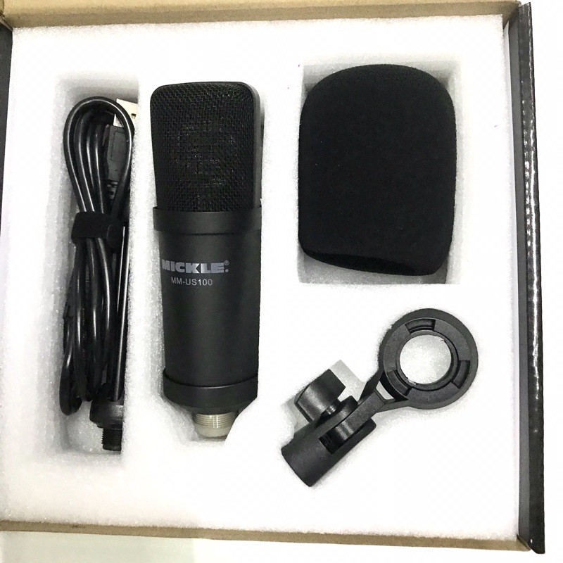 MM-US100 CONDENSER MIC ( BLACK COLOR) | Shopee Philippines