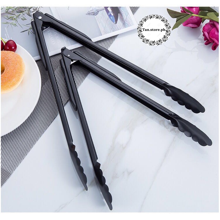 12 inches Kitchen stainless Food Tong | Shopee Philippines