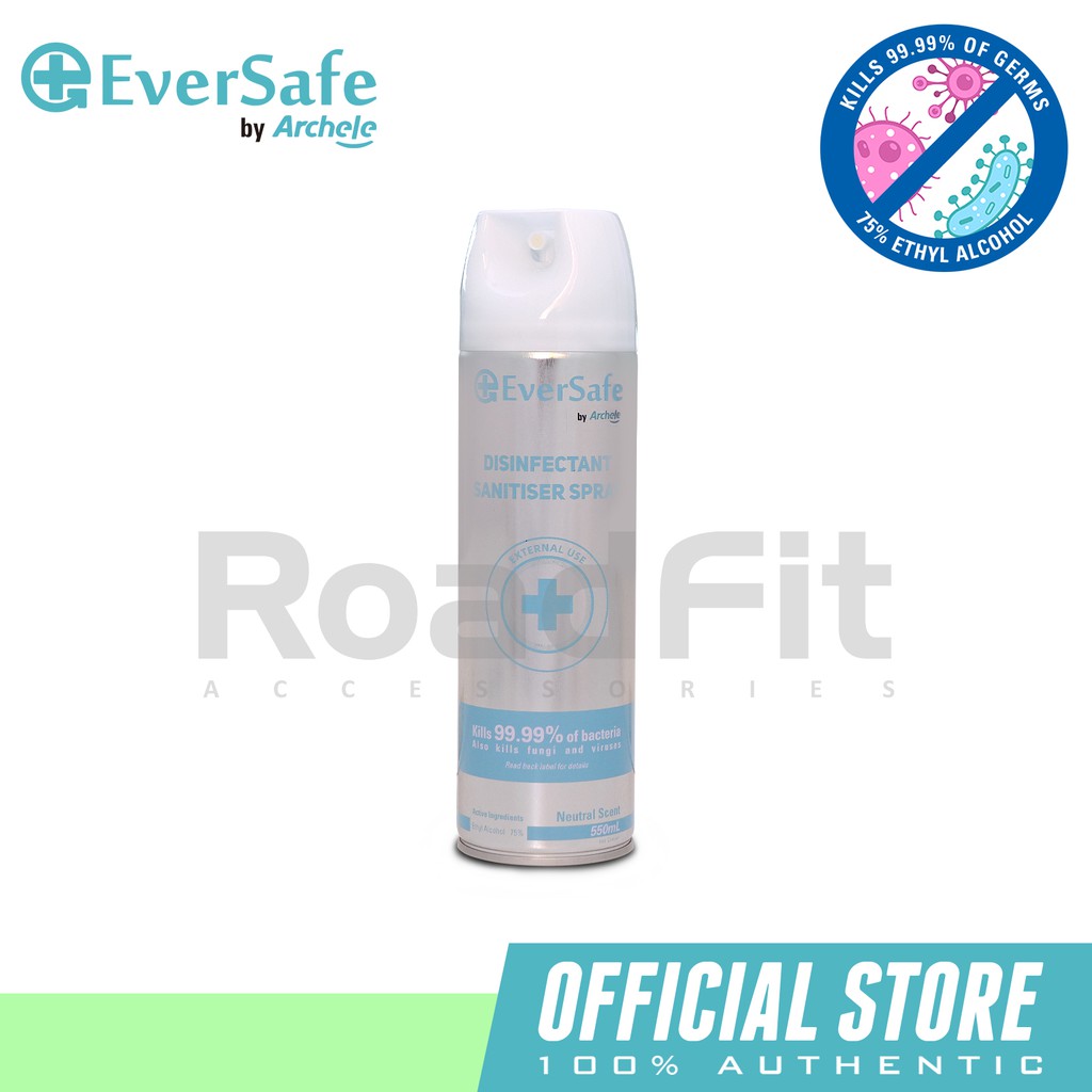 EverSafe by Archele Disinfectant Sanitizer Spray,75% Ethyl Alcohol ...