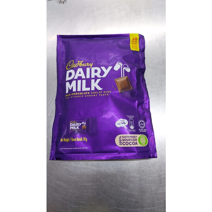 Cadbury Dairy Milk 18 mini bites (81g) | Shopee Philippines