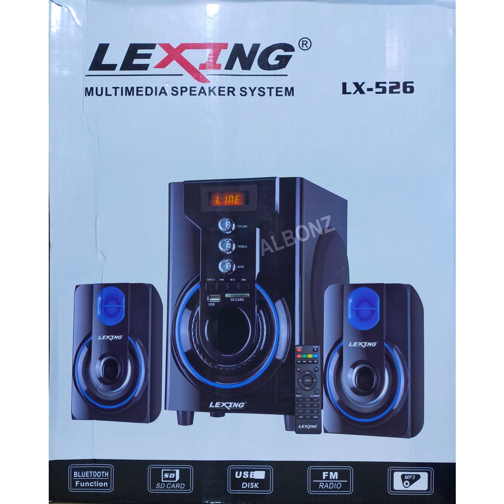 Lexing LX-556 2.1 with Bluetooth /SD/USB/FM Multimedia Speaker | Shopee ...