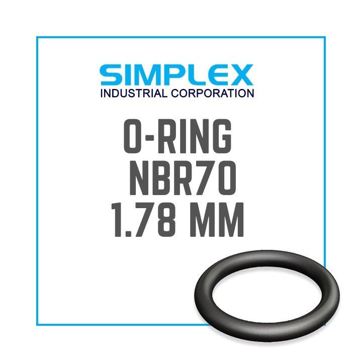 O-RING | NBR70 | 1.78 mm Cross-Section/ Thickness | SIZE: mm (OD x ID x ...