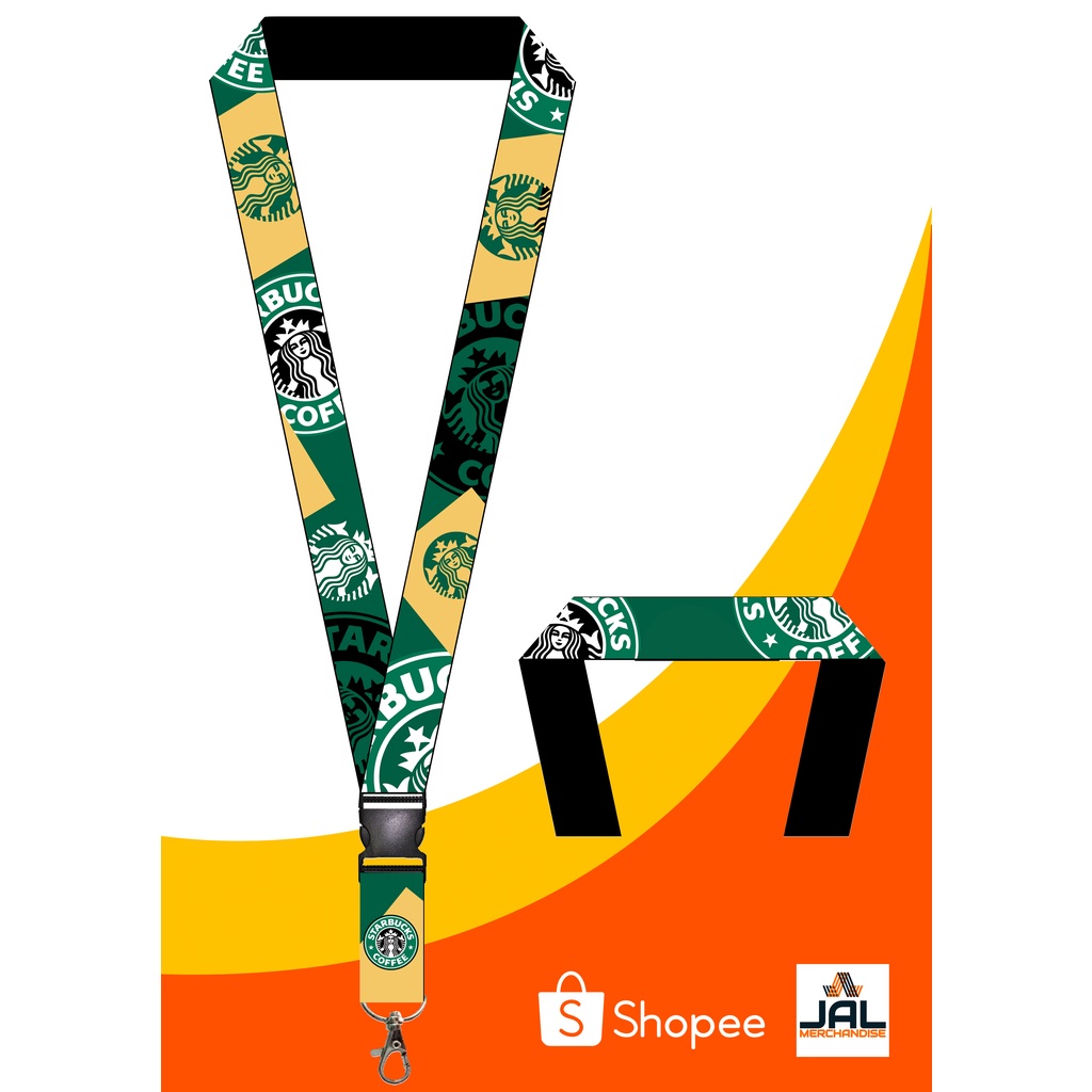 STARBUCKS ID lace design / ID lanyard / ID sling | Shopee Philippines