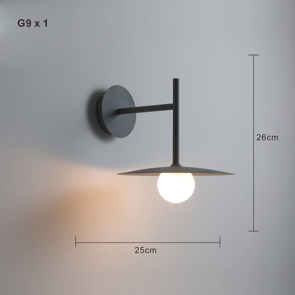 Nordic Minimalist Wall Lamp Villa Living Room Bedroom Bedside Corridor ...