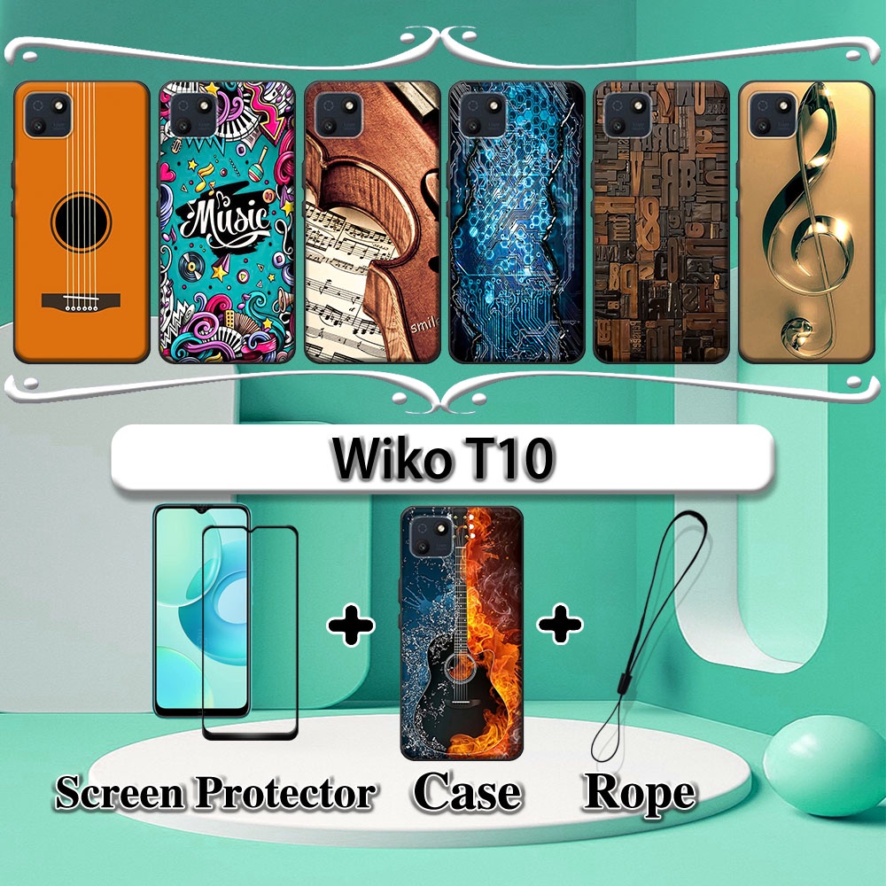 2 IN 1 Wiko T10 Case with Tempered Glass Curved Ceramic Screen ...