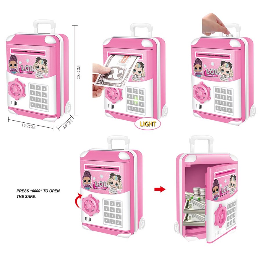 LOL SURPRISE Lol Piggy Bank Surprise Trolley ATM Mini Trolley Case ...