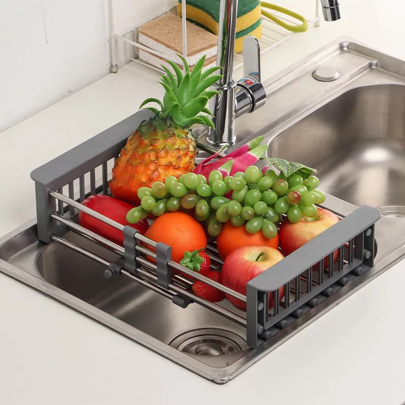 Stretch-Retractable Basket Sink Vegetable Washing Vegetable-Fruit ...