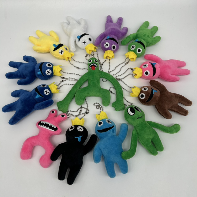 Clearance! 10cm Roblox Rainbow Friends Plush Keychain Toy Cartoon Game ...