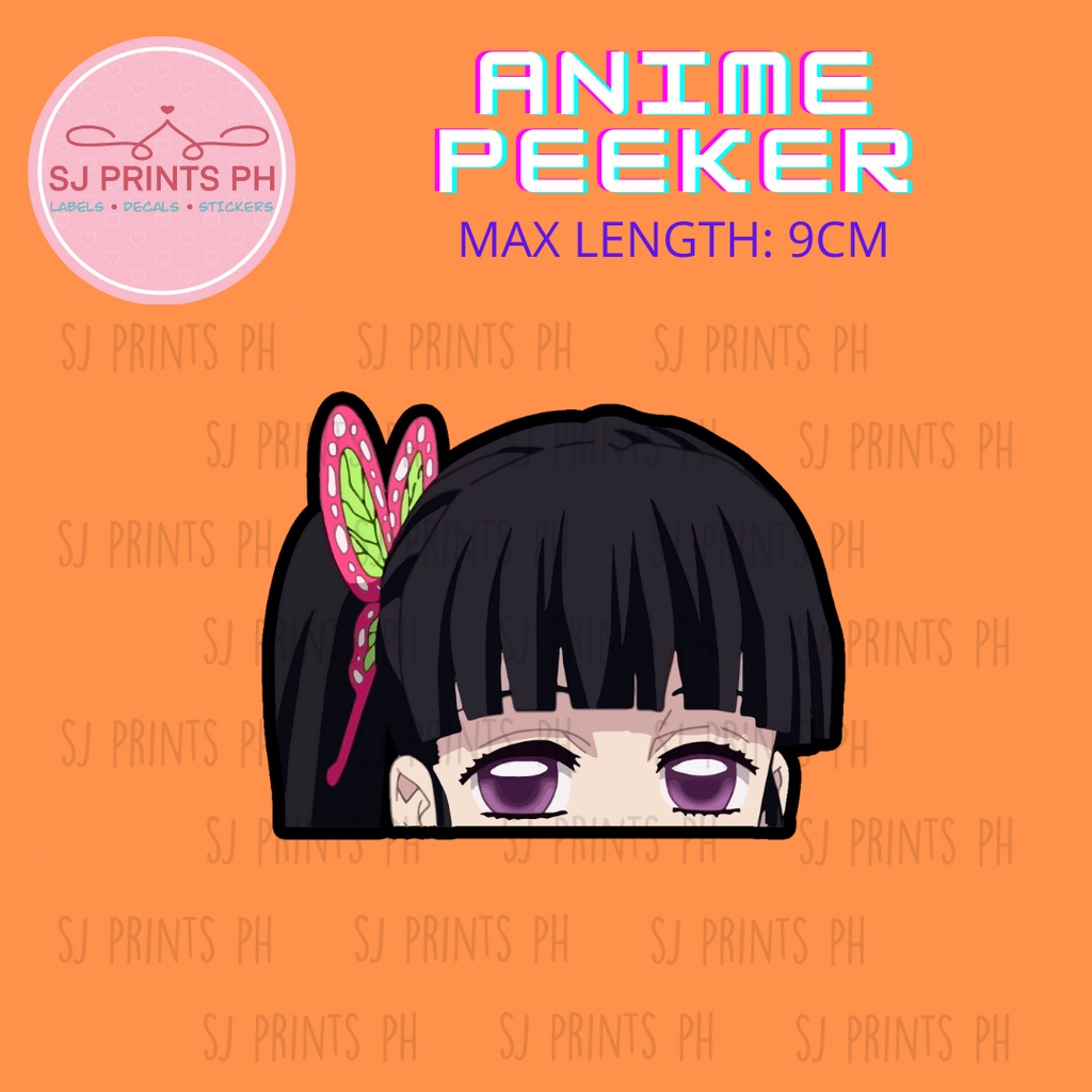 [PART 1] Anime Peeking Stickers| Waterproof laminated vinyl | Aquaflask ...