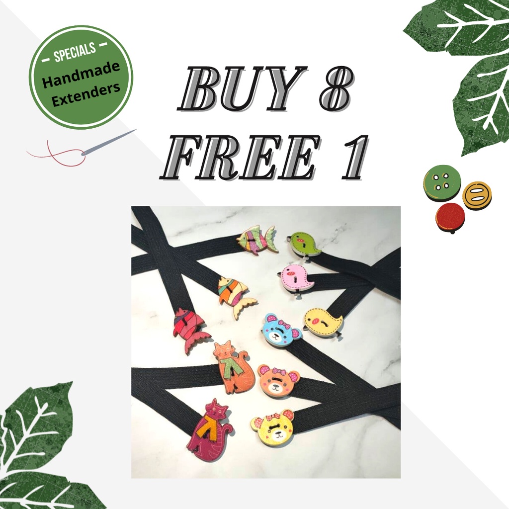 (Cat/Bird/Fish/Bear Button) Face Mask Extenders/Adapter/Connector ...