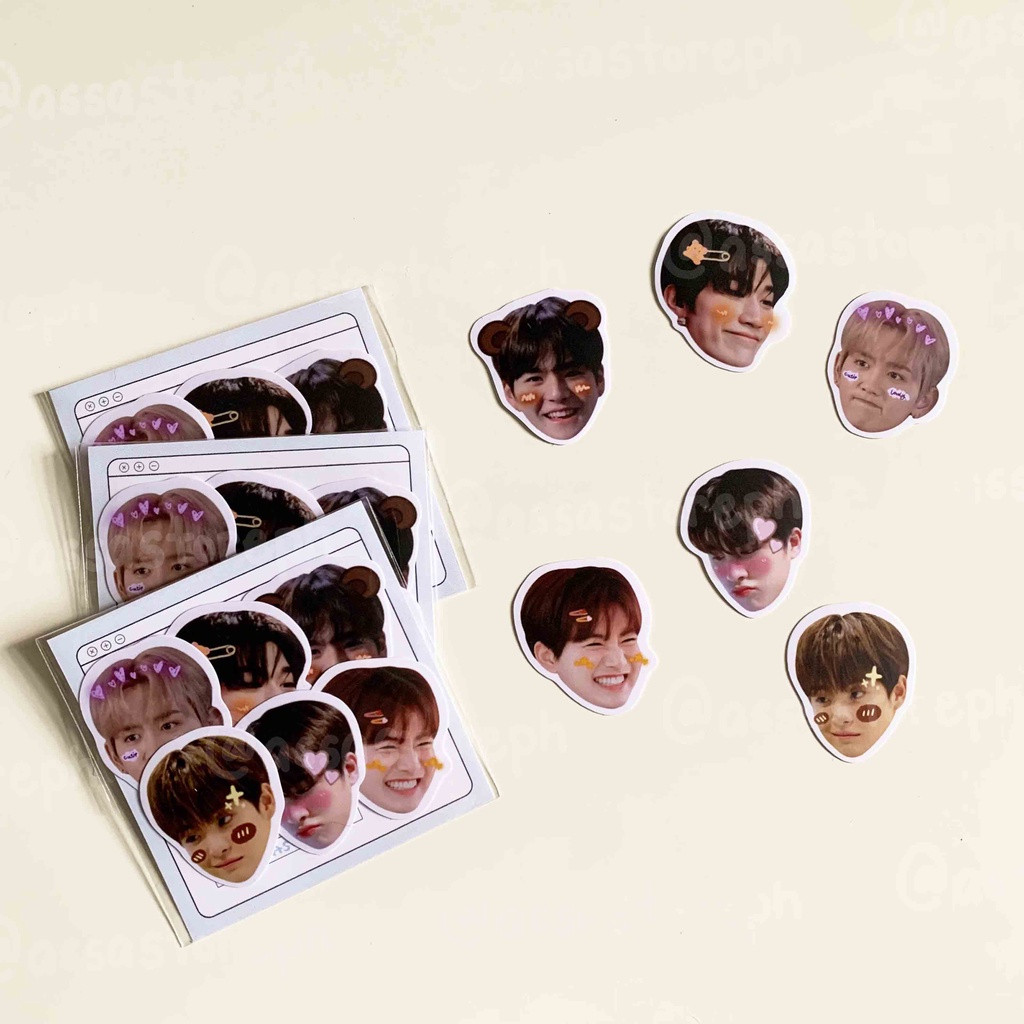 TREASURE Cute Bubble Head Sticker Pack Waterproof | Assastoreph ...