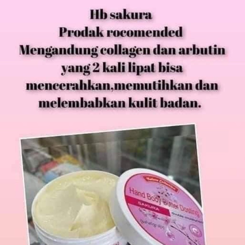 SAKURA BUTTER HAND BODY| SAKURA BODYLOTION| BODYLOTION APOTEKER AGUS ...