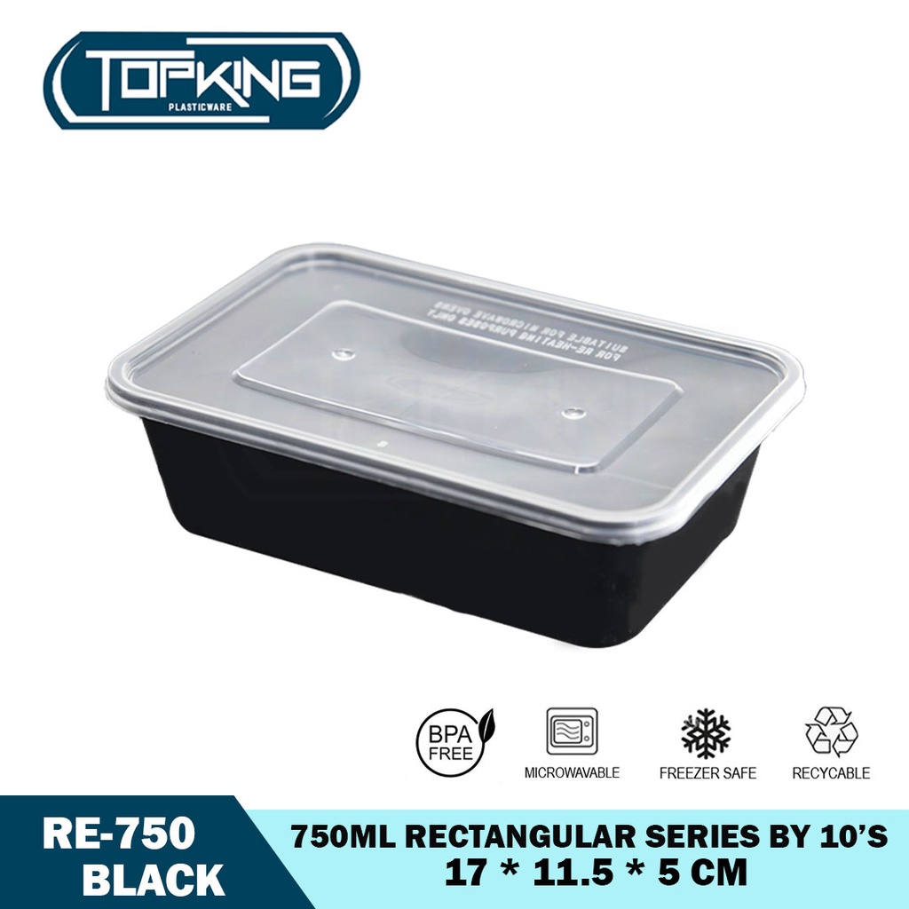 Re-750ml Microwavbale Clear And Black | Shopee Philippines