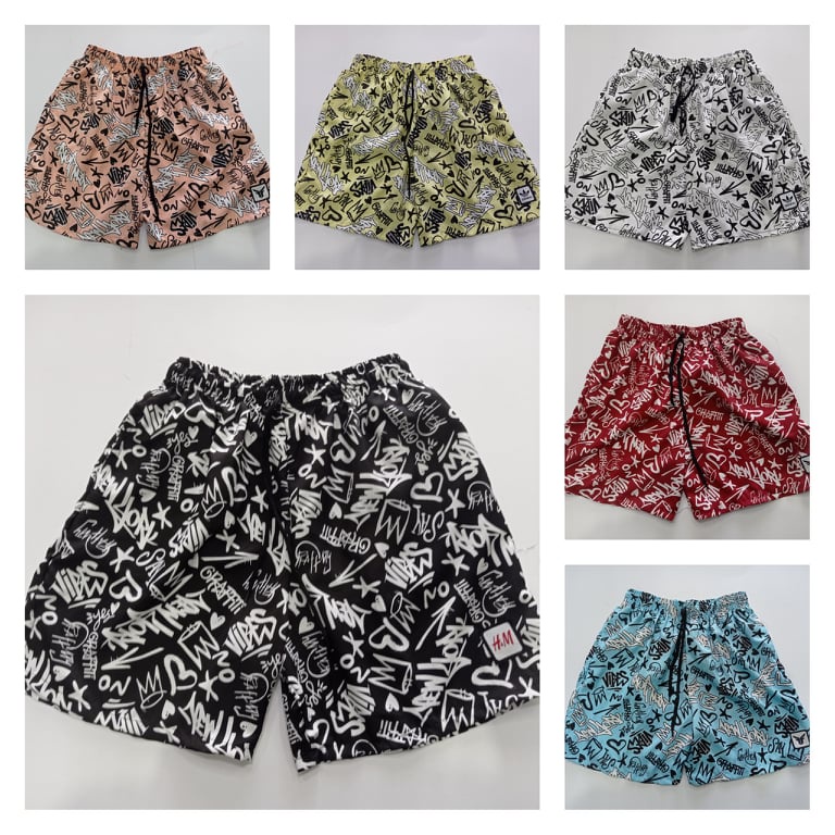 Vibes Printed Taslan Shorts (Above The Knee / Taslan / Unisex) | Shopee ...