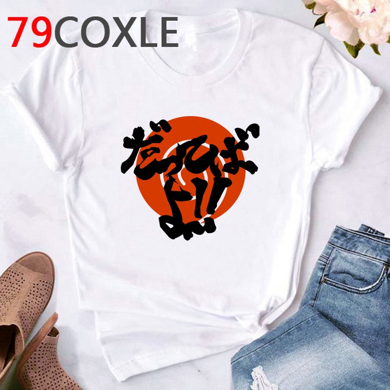 Naruto Akatsuki Itachi Kakashi Uchiha tshirt female harajuku aesthetic ...