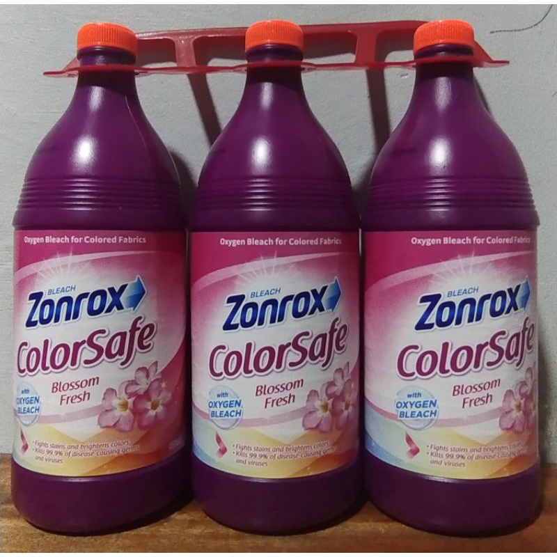 Zonrox Bleach Color Safe Blossom Fresh 3pcs x 900ml | Shopee Philippines