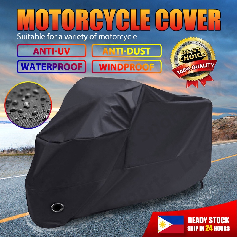 Waterproof Motorcycle Cover Anti-UV Dustproof Motorbike Cover Universal ...