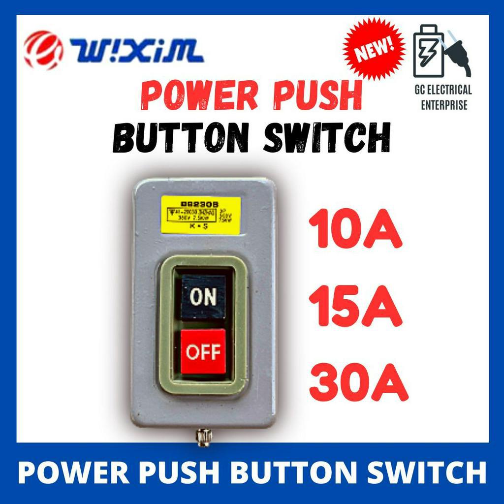 POWER PUSH BUTTON SWITCH 3 Phase 10A, 15A, 30A | Shopee Philippines