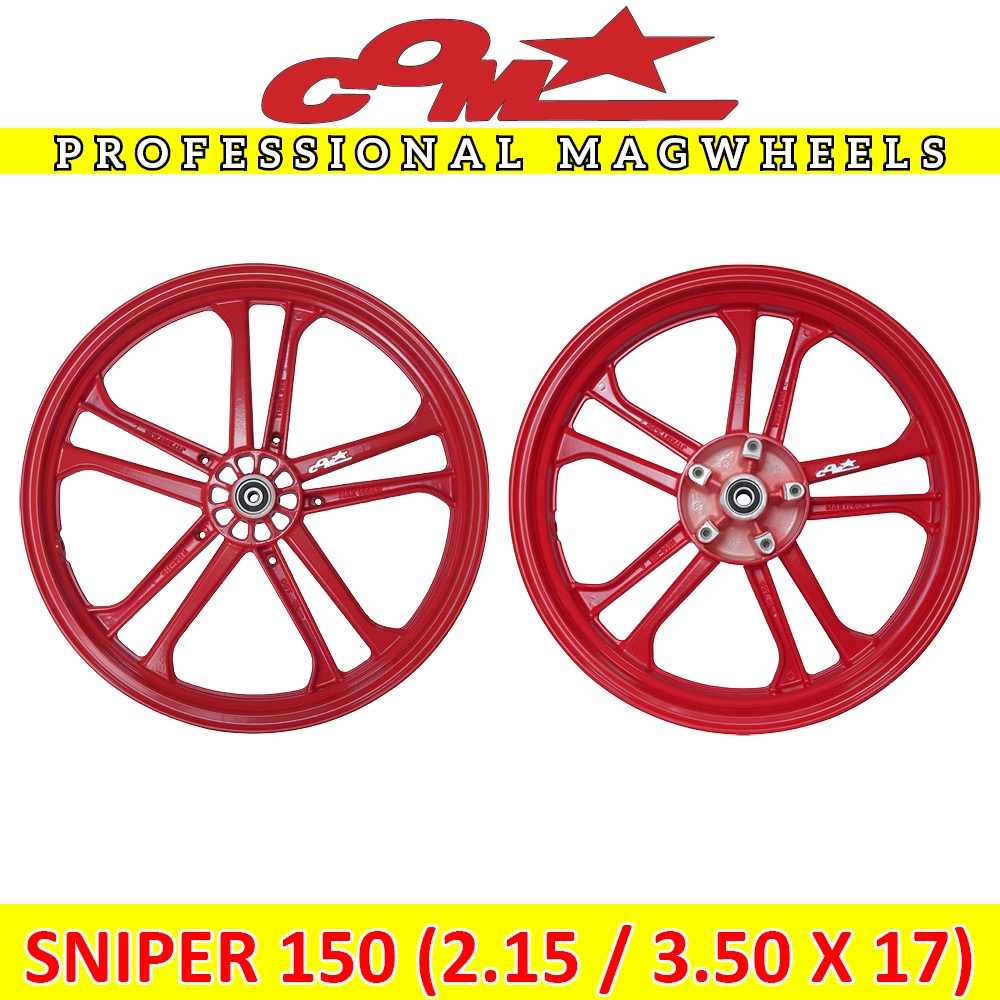 COMSTAR Professional Magwheels for SNIPER 150 (2.15 X 17 / 3.50 X 17 ...