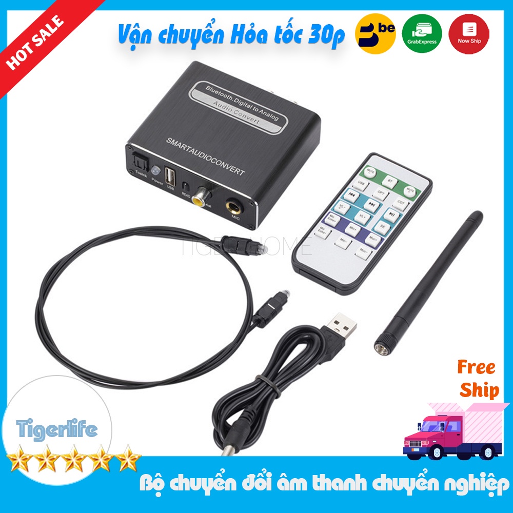 Optical to AV audio converter with integrated bluetooth, USB, karaoke ...