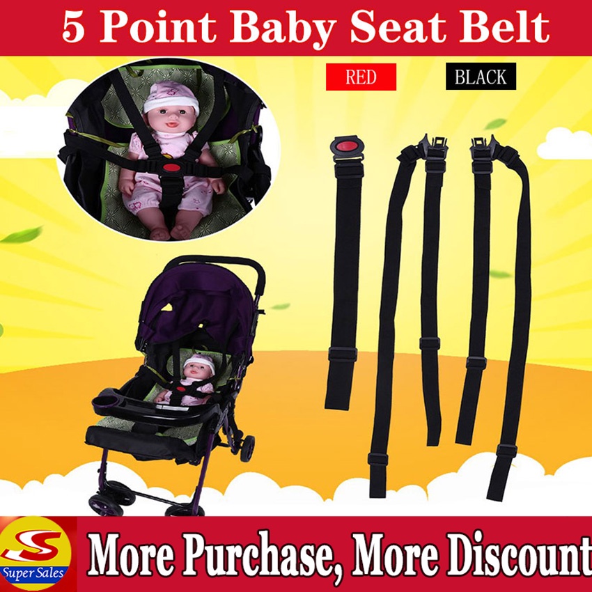 【SuperSales】Universal Baby 5 Point Harness Safe Belt Seat Belts For ...