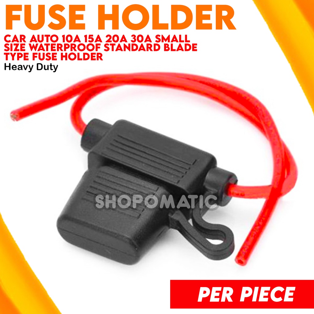 🟧 Car Auto 10A 15A 20A 30A Small Size Waterproof Standard Blade Type ...