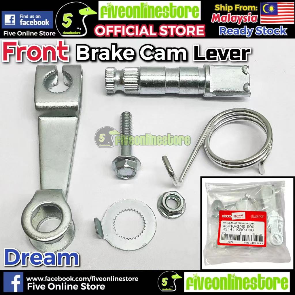 HONDA Hub Brake Cam Lever Full Set Honda EX5 Dream Front Rear Rod Break ...