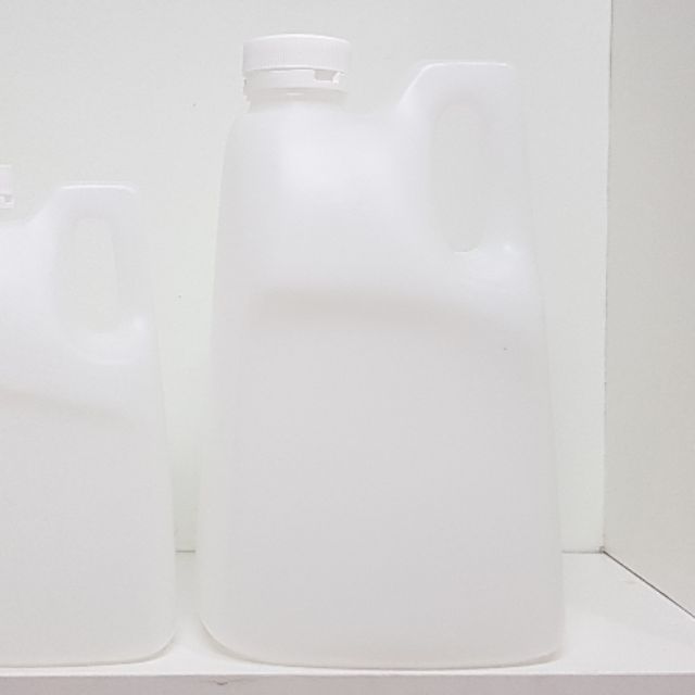 Plastic HDPE 2Liter Jug Condiment Container with Screw Cap Plug Empty ...