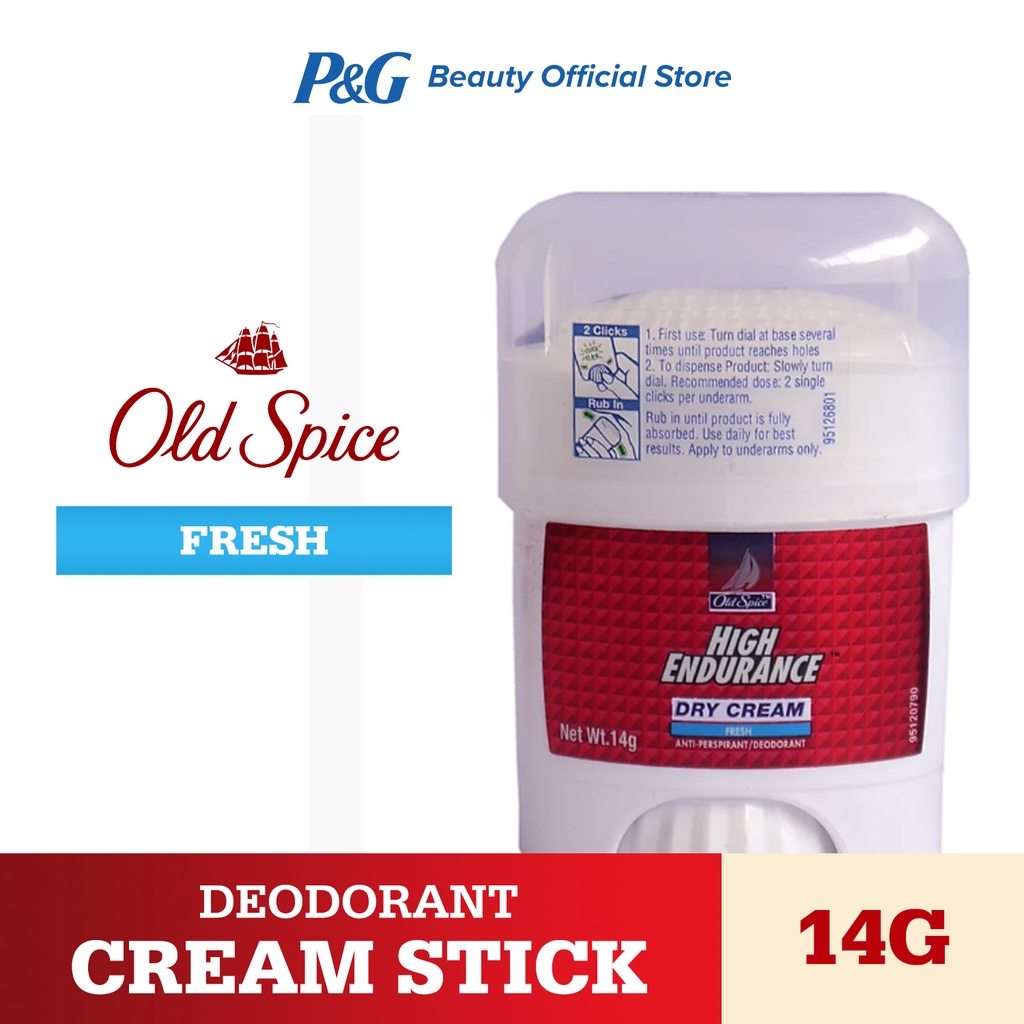 Old Spice Antiperspirant High Endurance Dry Cream Deodorant Fresh 14g ...