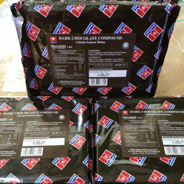 Diamond Dark Chocolate Compound 1Kg (Expired March 2022) | Shopee ...