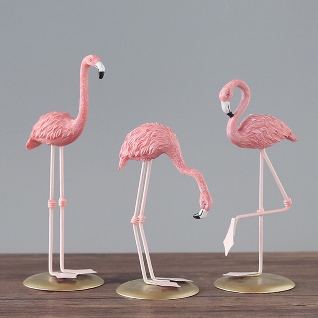 Home TREASURY - Pink Flamingo Figurines Statue / Bird Statue/HOME decor ...