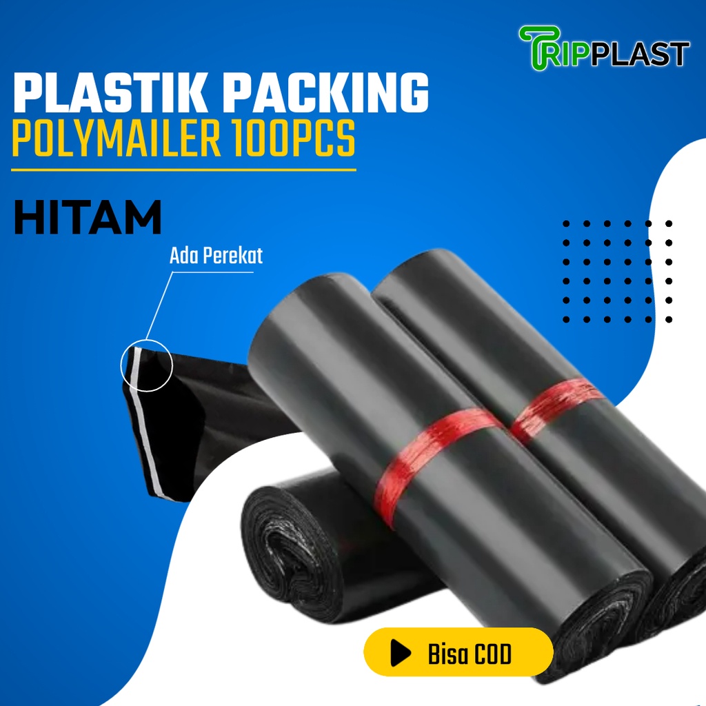 HITAM Plastic PACKING Black Contents 100PCS | Shopee Philippines