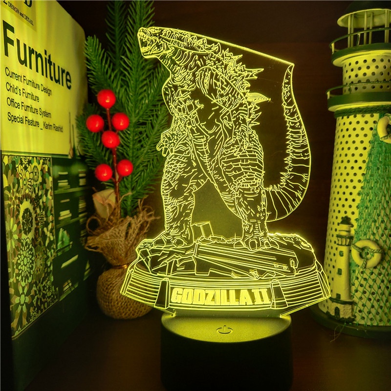 Godzilla Night Light King Of Monsters Gojira Colorful Colors Changing ...